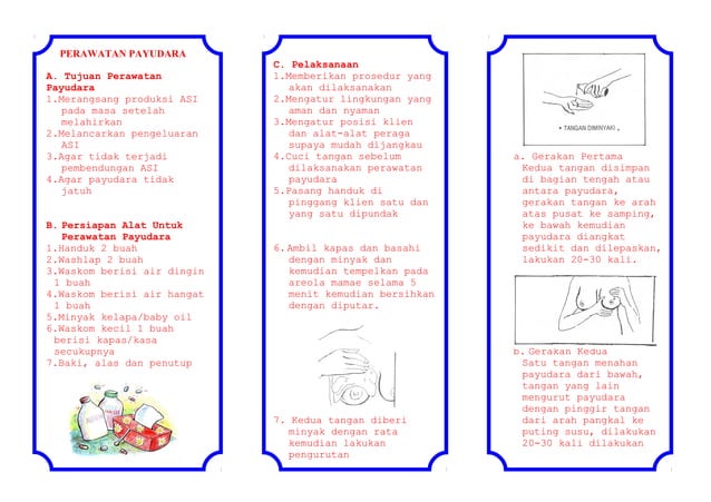 Leaflet perawatan payudarah | PPT