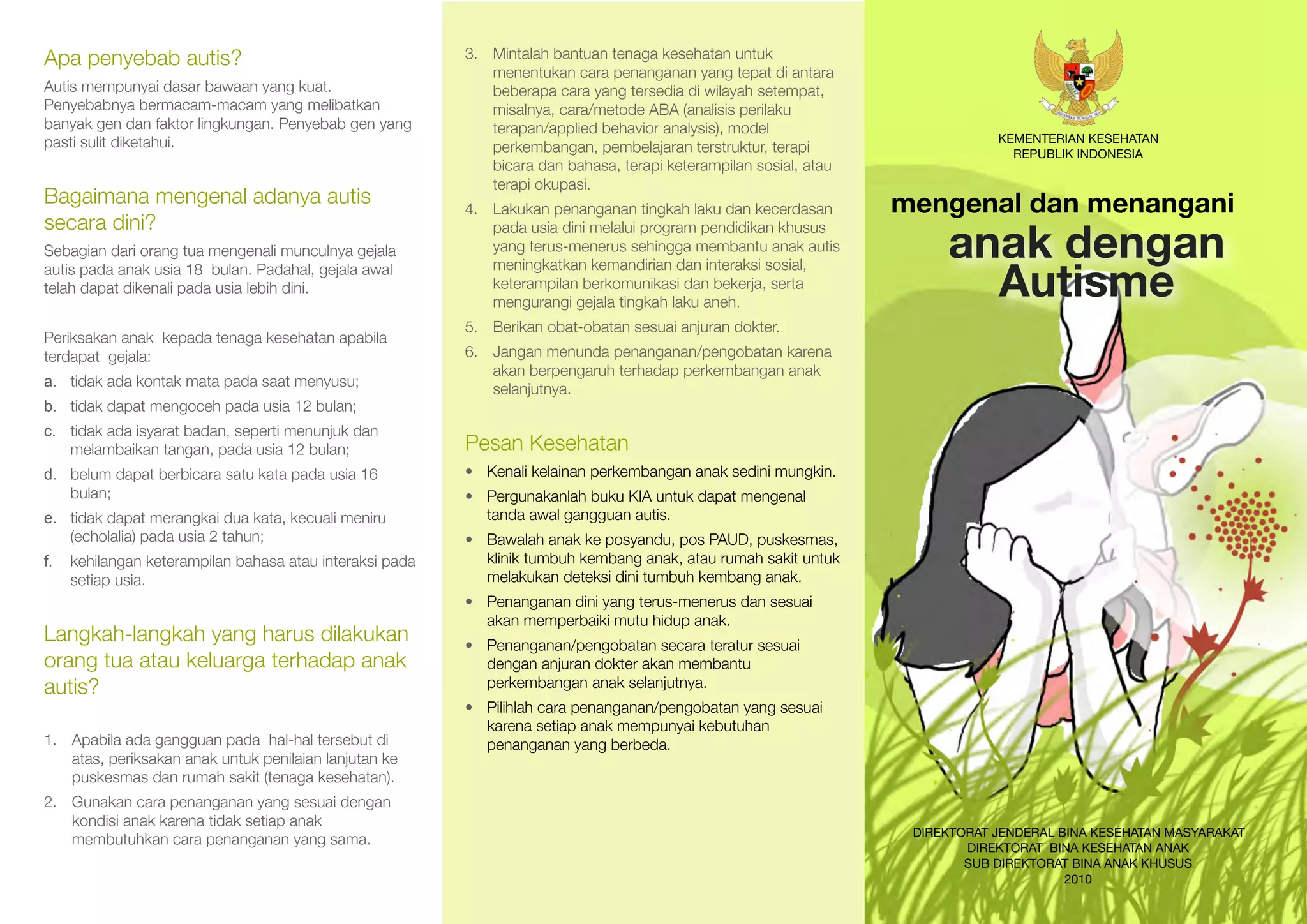 Leaflet anak autisme | PDF