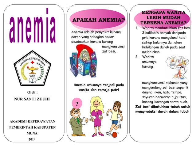 Leaflet anemia akper pemda raha | PPT