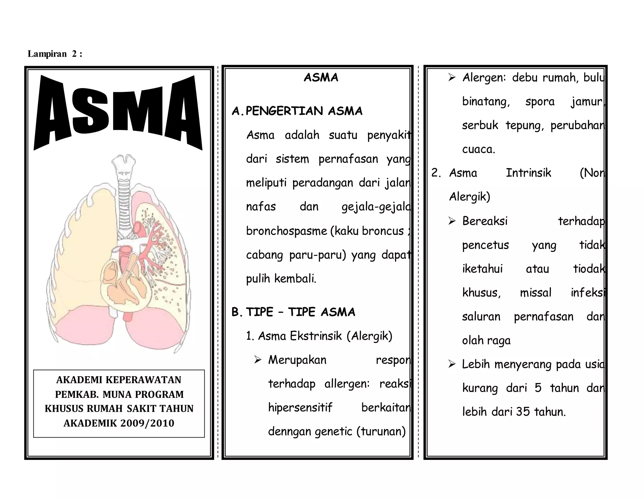 Leaflet asma hitam putih | DOCX