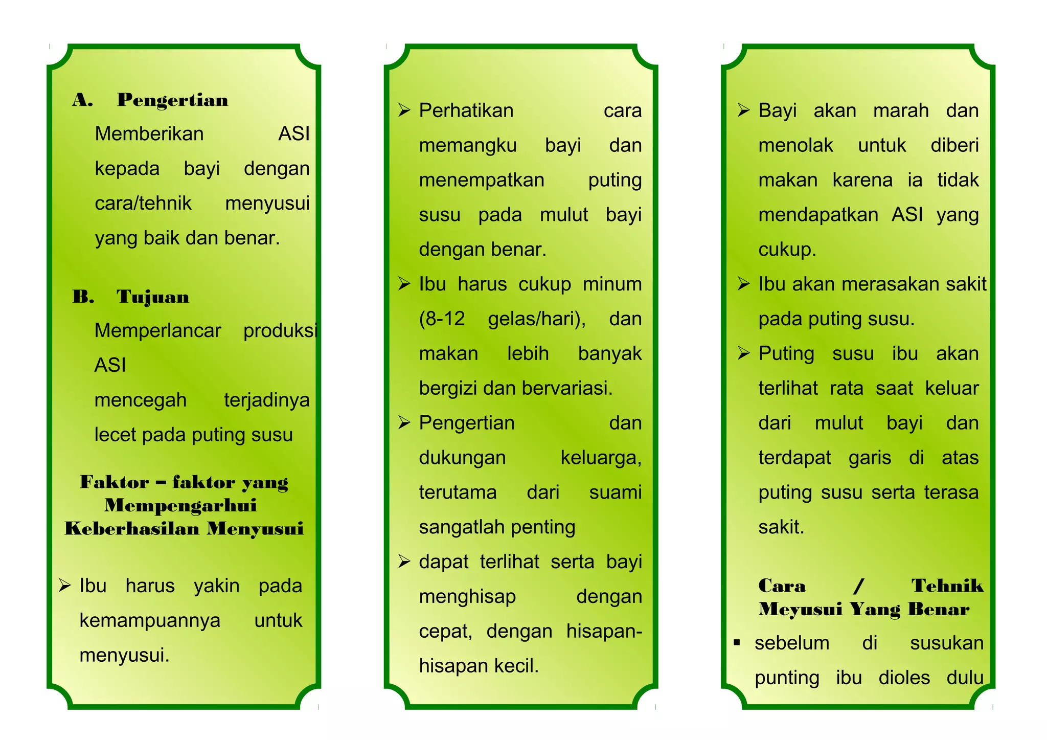 Leaflet cara menyusui dengan benar | PPT