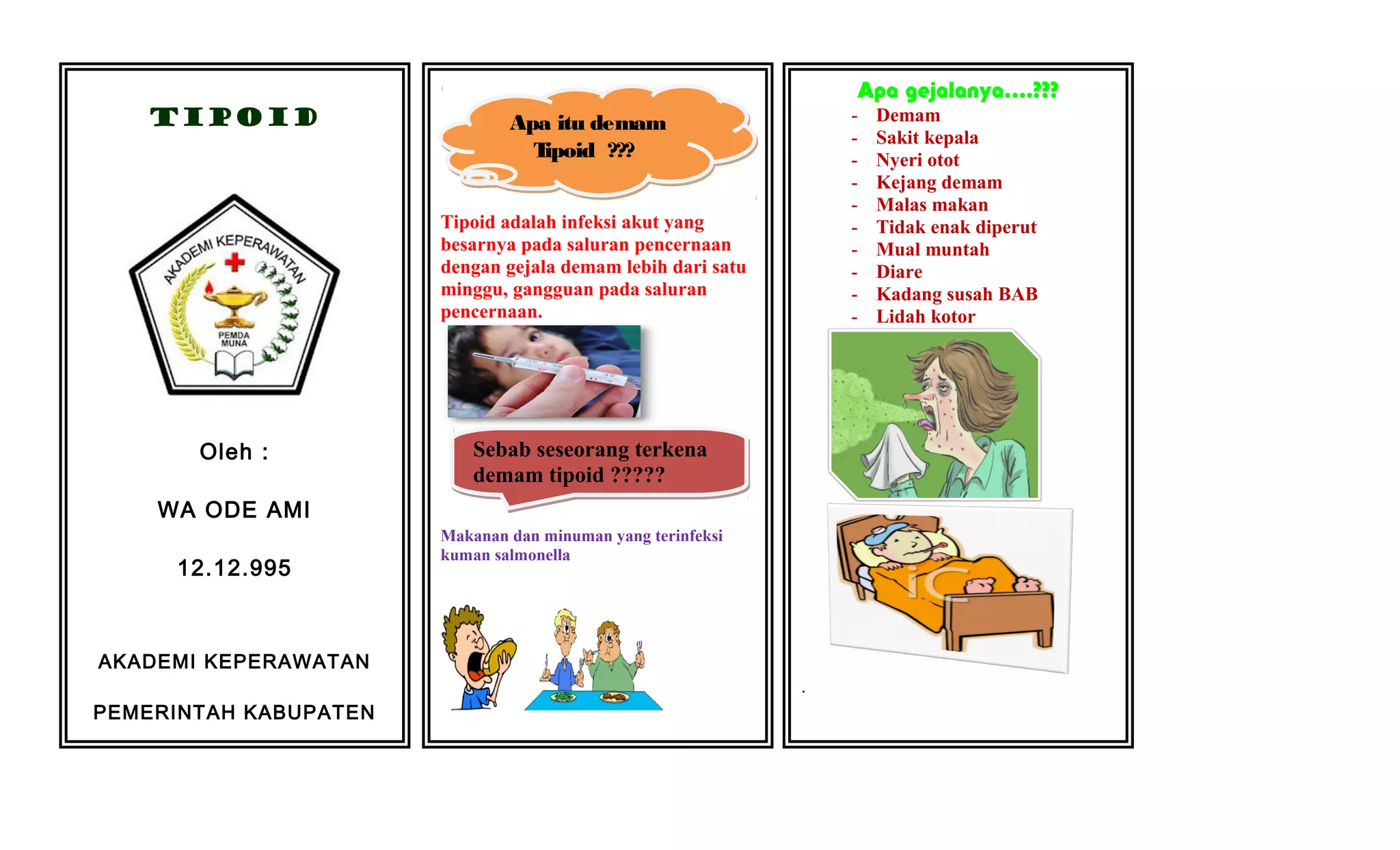 Leaflet demam tifoid | DOC