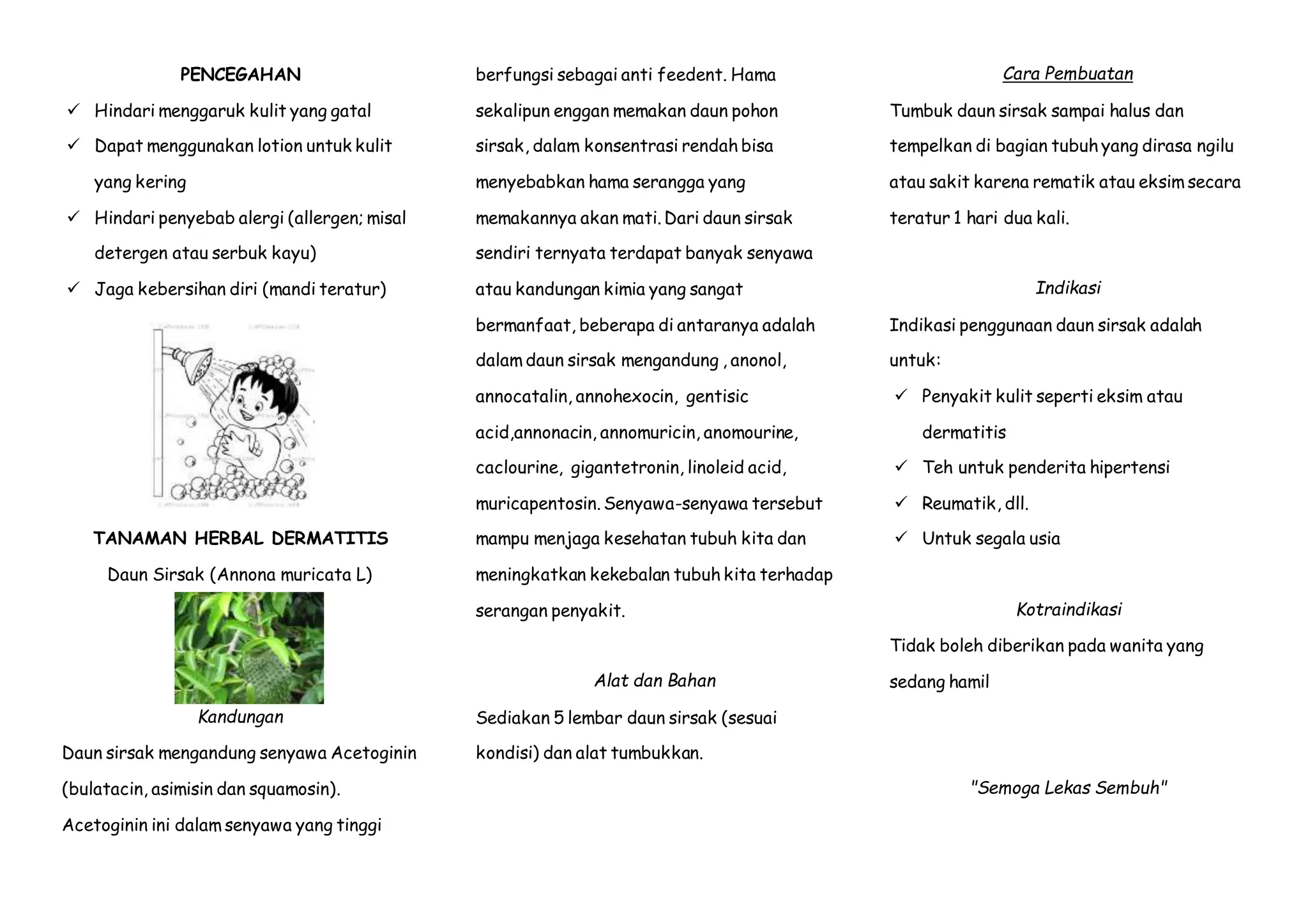 Leaflet dermatitis akper pemkab muna | PPT