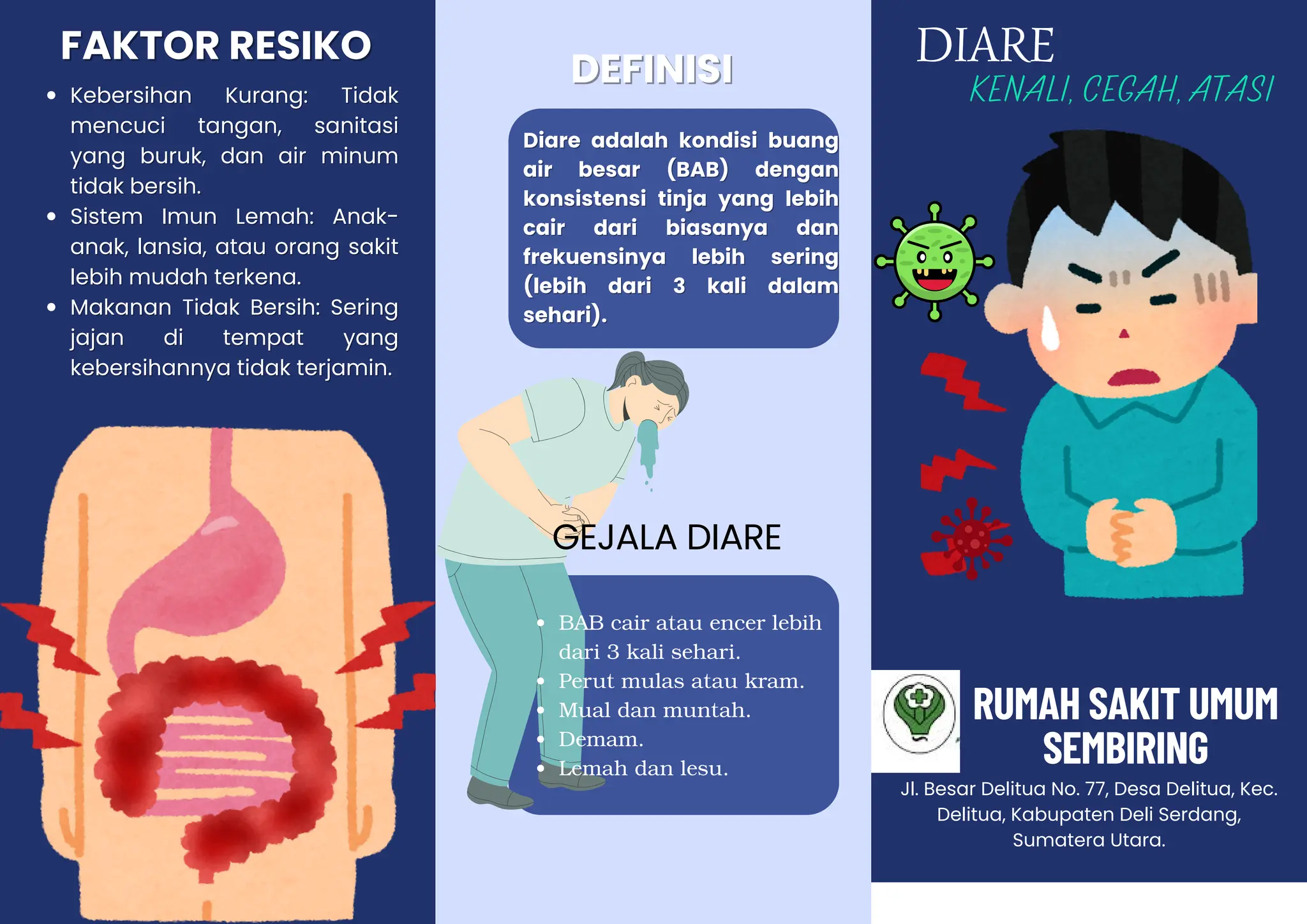 leaflet diare media edukasi yang mudah dipahami | PDF