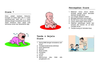 Leaflet diare akper kab. muna | DOCX