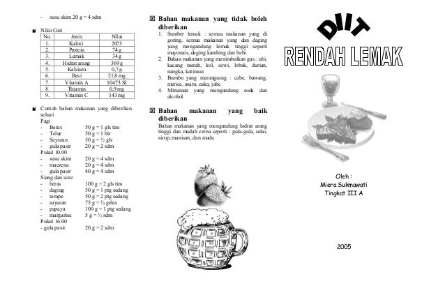 Leaflet Diet Rendah Lemak