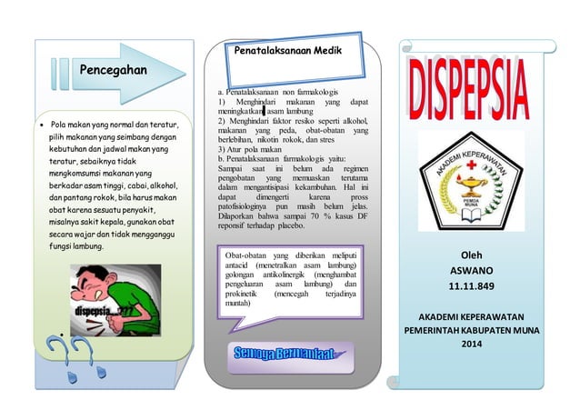 Leaflet dispepsia akper muna | DOCX