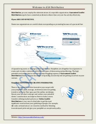 Leaflet distribution company, flyer distribution london