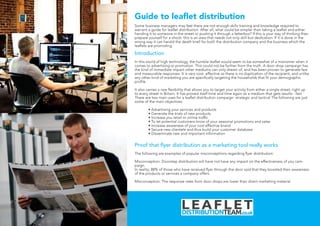 Leaflet Distribution Guide | PPT