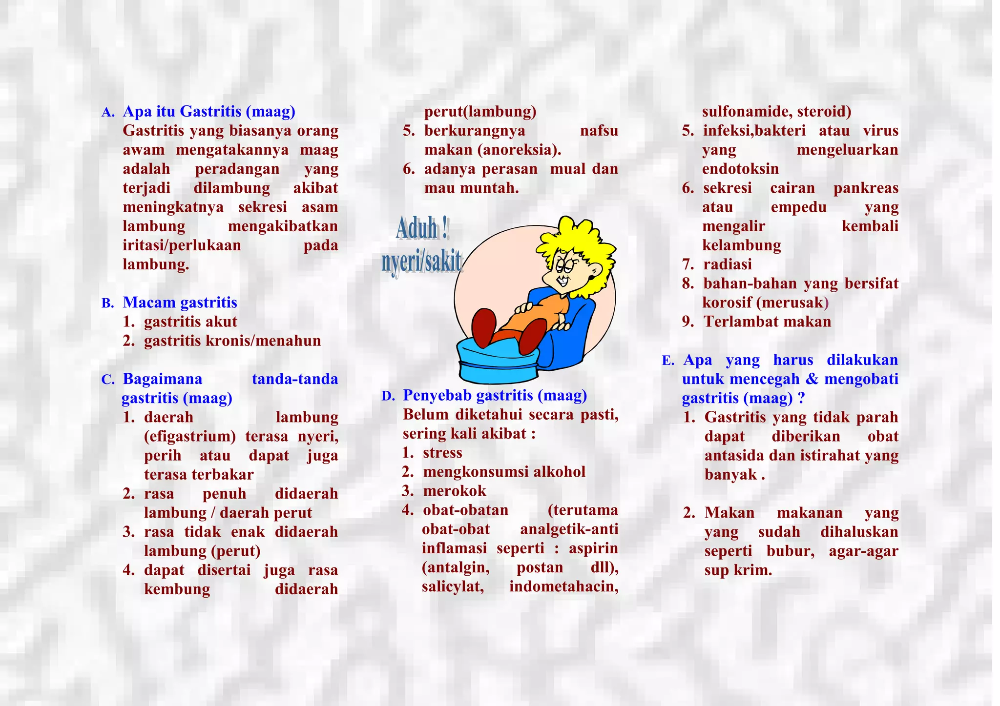 Leaflet gastritis 22 | DOC