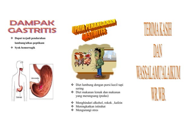 Leaflet gastritis akper pemkab muna | DOCX