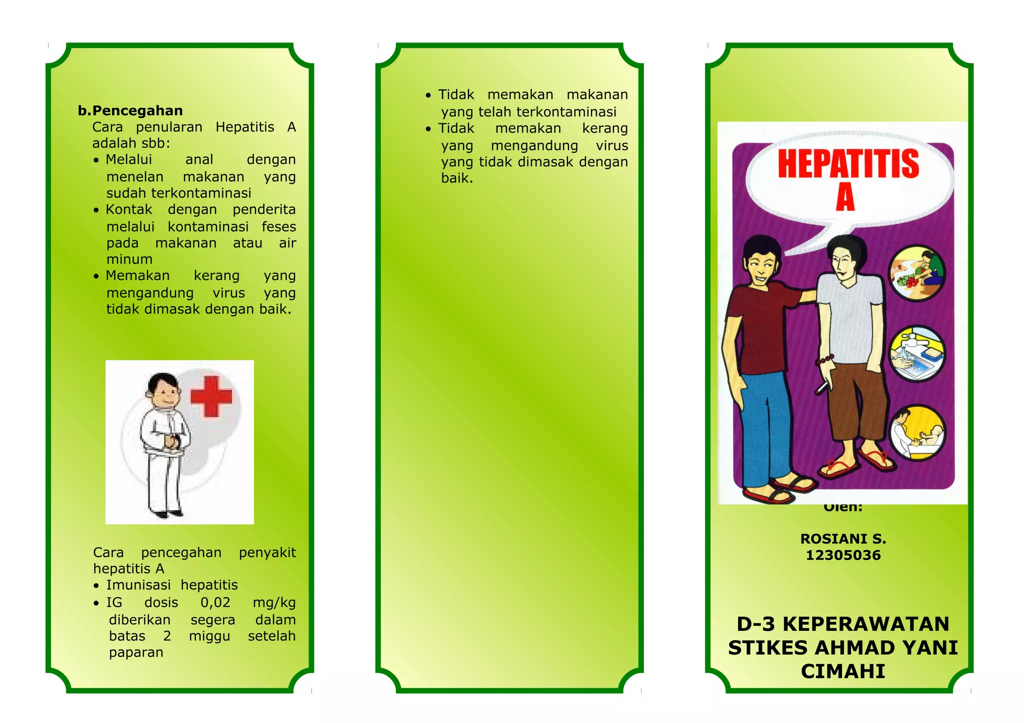 Leaflet hepatitis anu oci | DOC
