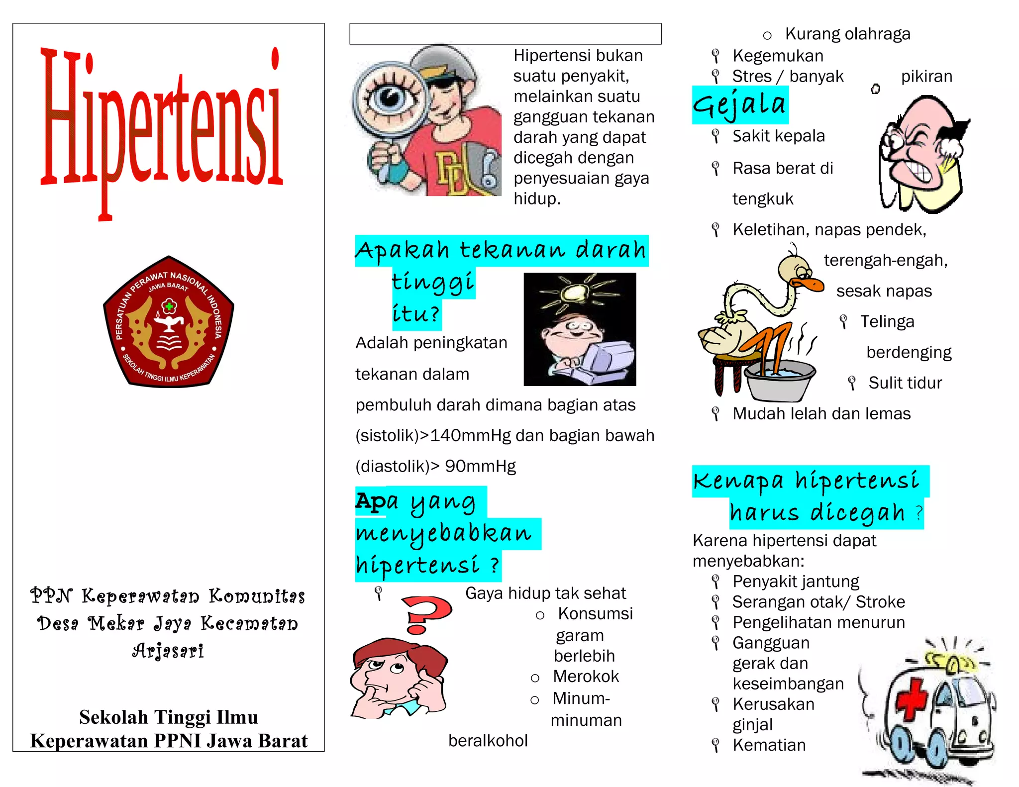 Leaflet hipertensi | DOC