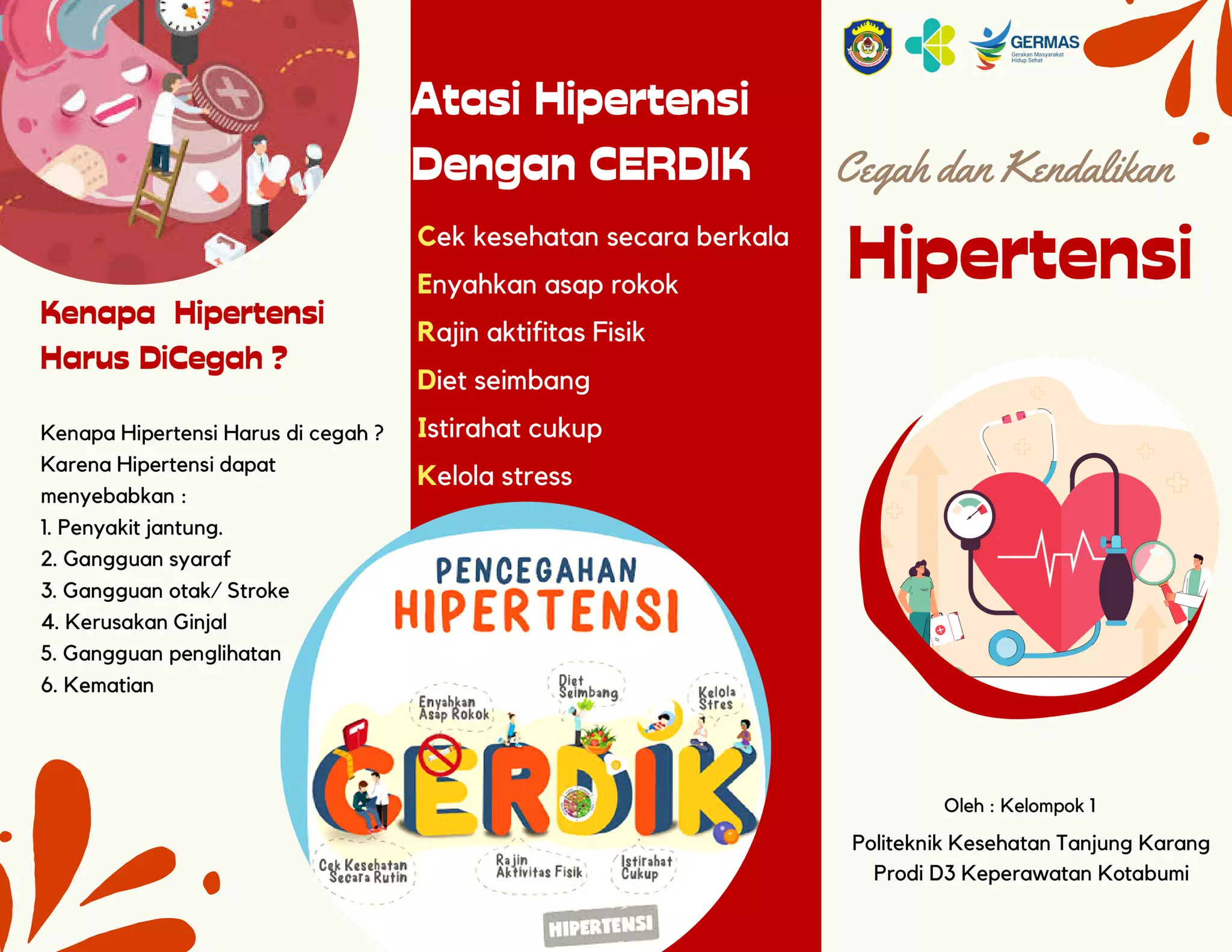 Leaflet Hipertensi - Brosur Promosi Kesehatan | PDF