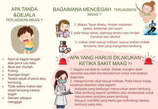 leaflet IKM, gastritis dan pencegahannya | PPTX