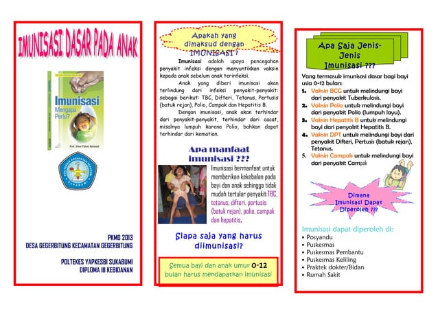 Leaflet imunisasi | PPT