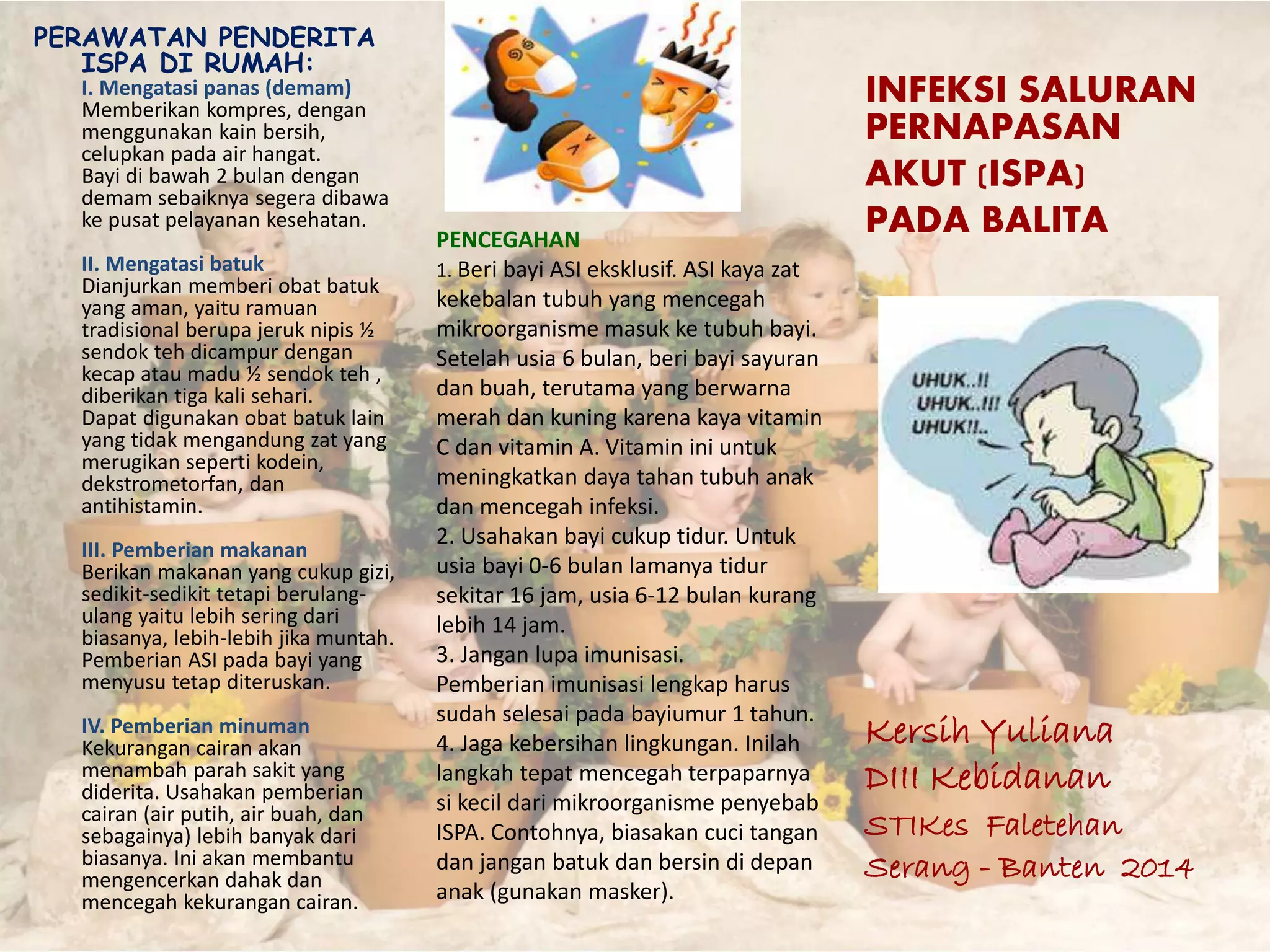 Leaflet ISPA pada Balita | PPTX