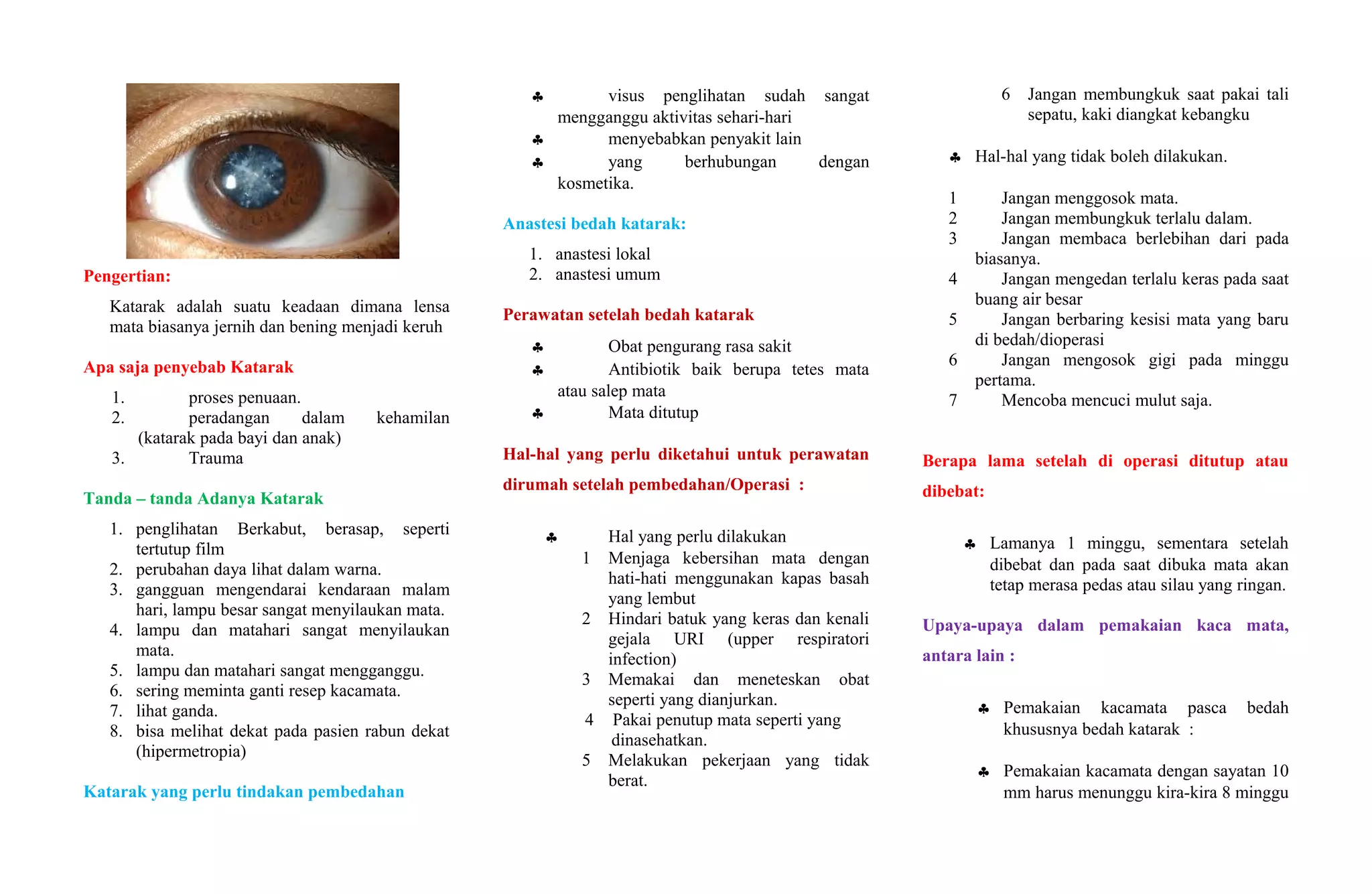 Leaflet katarak | PPT