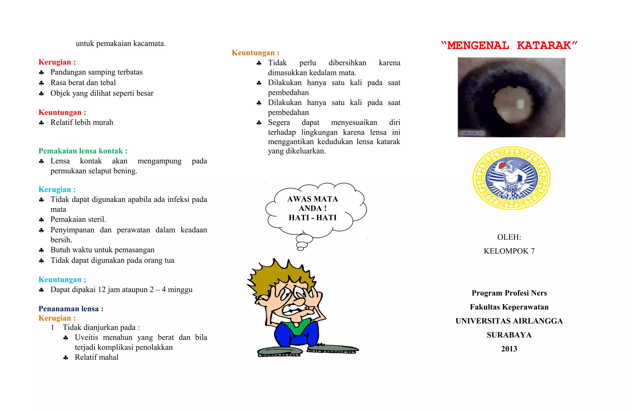 Leaflet katarak | PPT