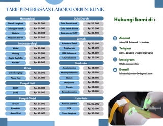 Leaflet Lab Klinik laboratorium keaehatan daerah | PPT