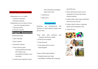 Leaflet menarche & dismenorhea | DOCX