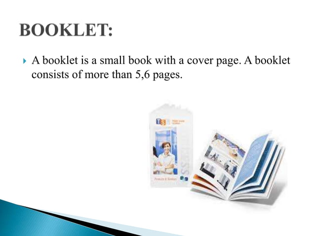 Leaflet, pamphlet and booklet | PPTX