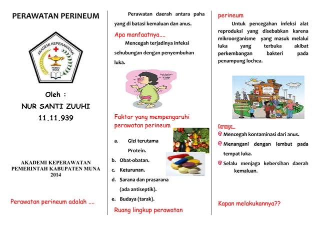 Leaflet perawatan perineum | DOCX