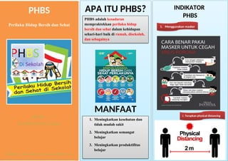 LEAFLET PHBS perilaku hidup bersih sehat | DOCX