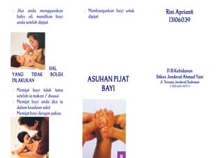 Lea flet pijat bayi rini | PPT