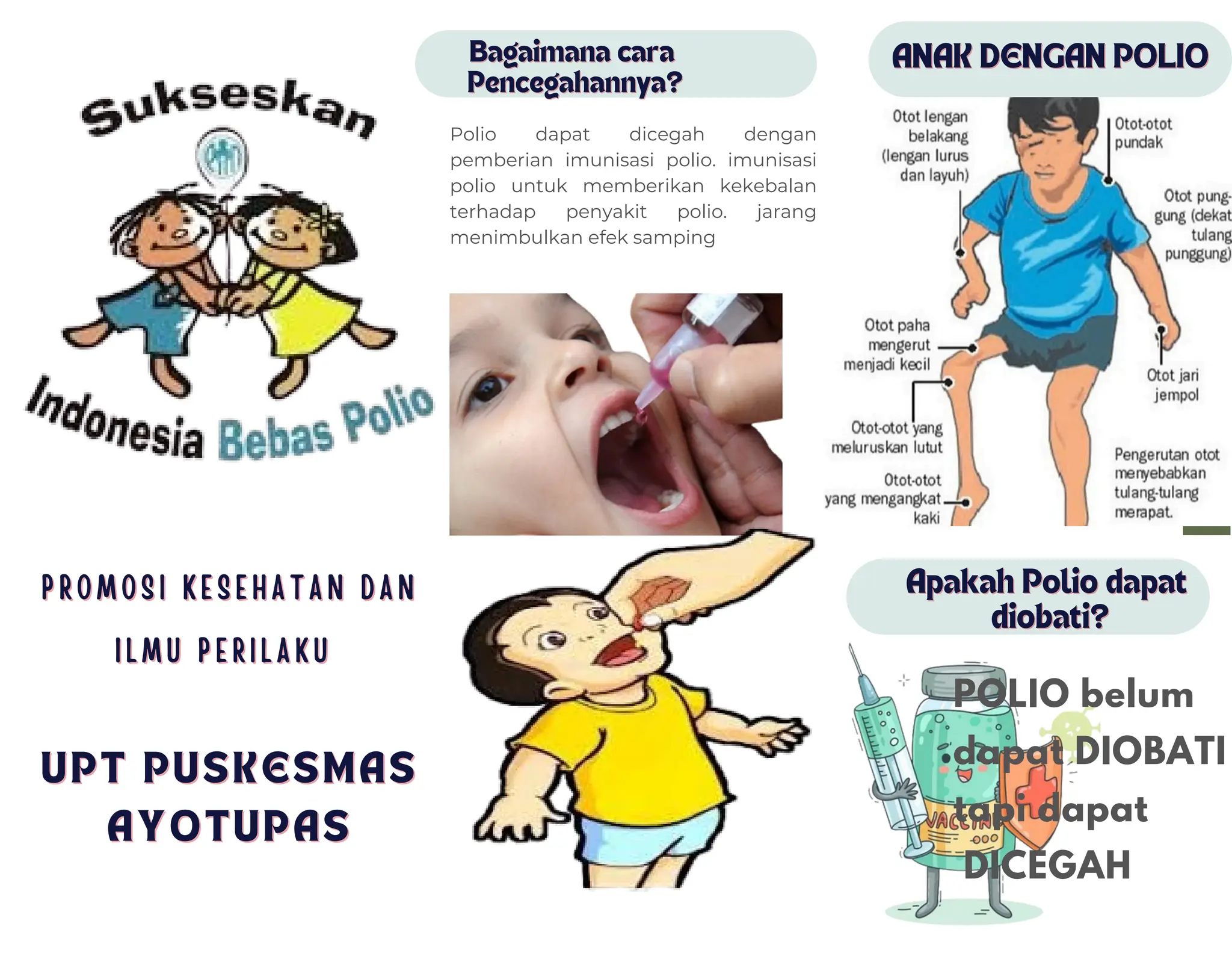 Leaflet Polio dari petugas promosi kesehatan dan ilmu perlaku PKM Ayotupas.pdf