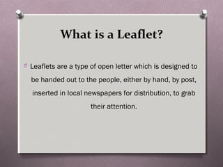 Leafletpresentation | PPT