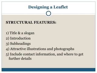 Leaflet Writing presentation | PPT