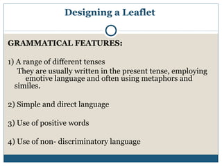 Leaflet Writing presentation | PPT