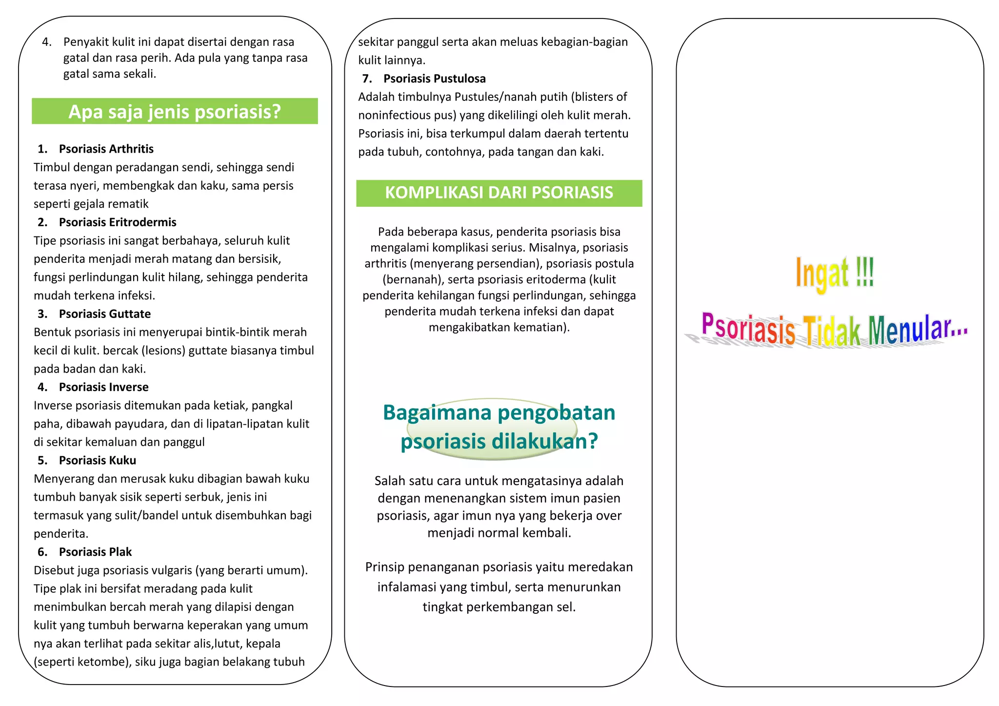 Leaflet psoriasis | DOCX