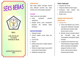 Leaflet seks bebas akper pemkab muna | DOCX
