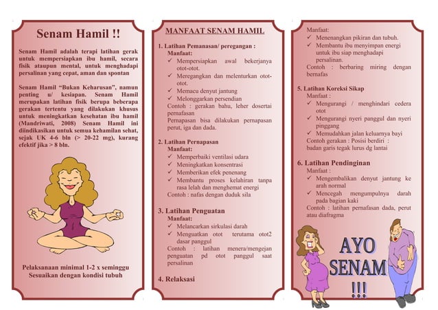 Leaflet senam hamil | DOC