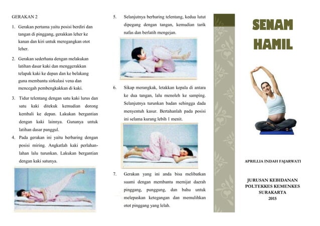 Leaflet senam hamil | PDF