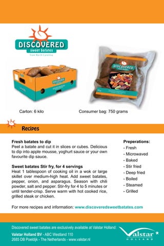 Leaflet sweet batates | PDF