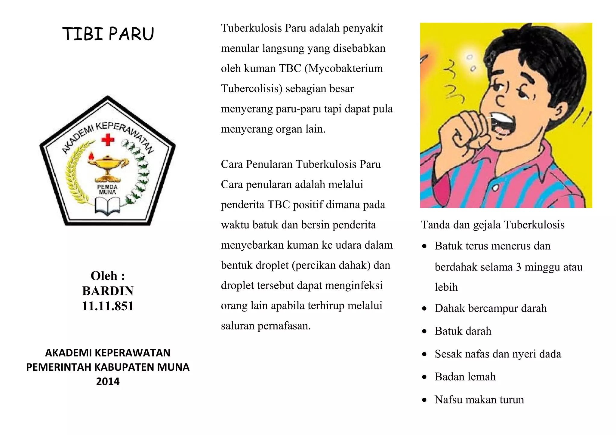 Leaflet tb paru akper pemkab muna | DOC