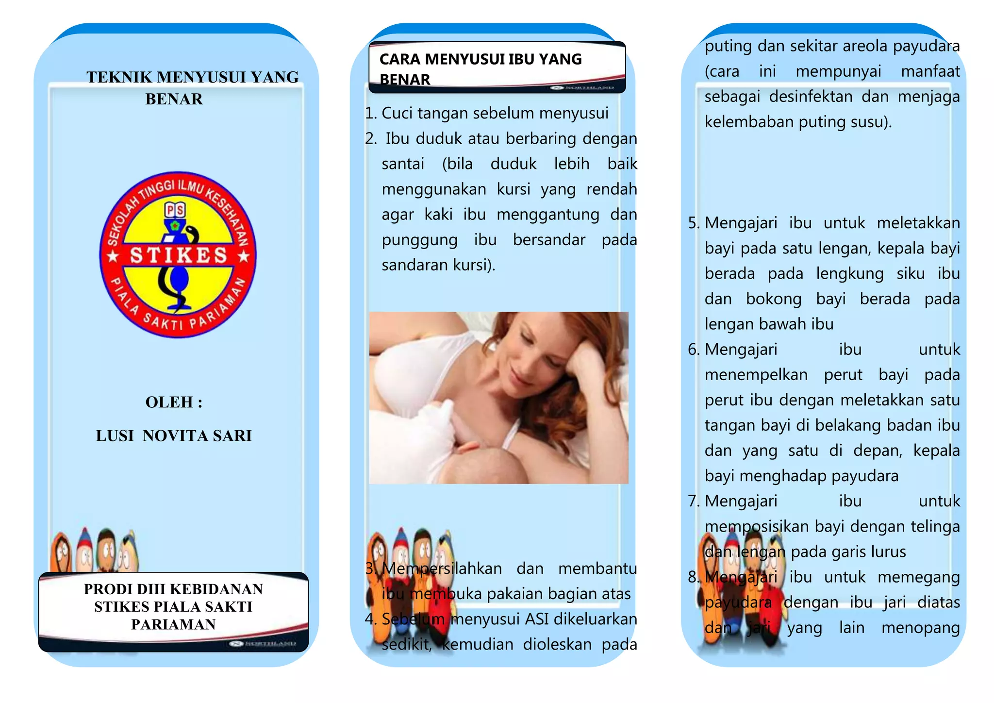 Leaflet teknik menyusui yang benar | DOCX