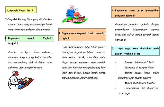 Leaflet tifoid. | PPT