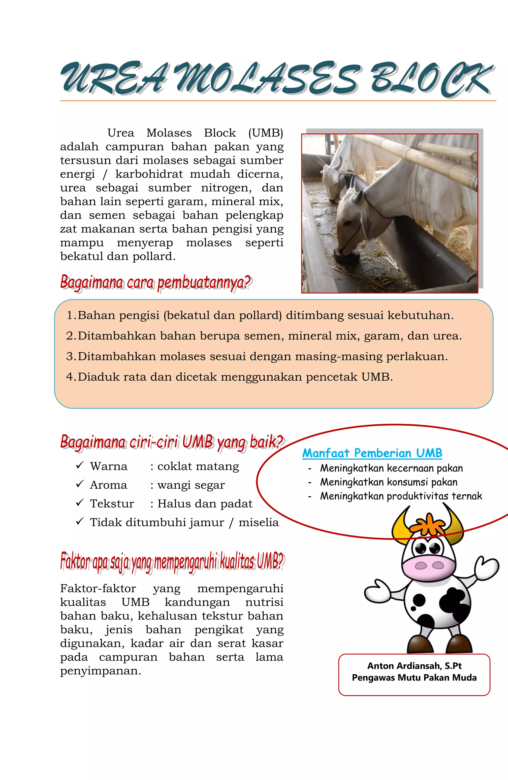 Leaflet urea molases block | PDF
