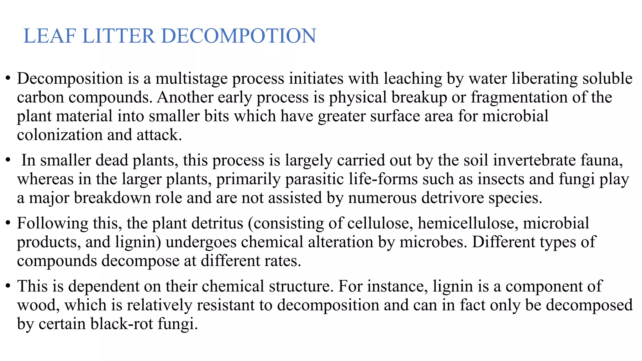 Leaf litter decomposition in agroforestry systems | PPTX