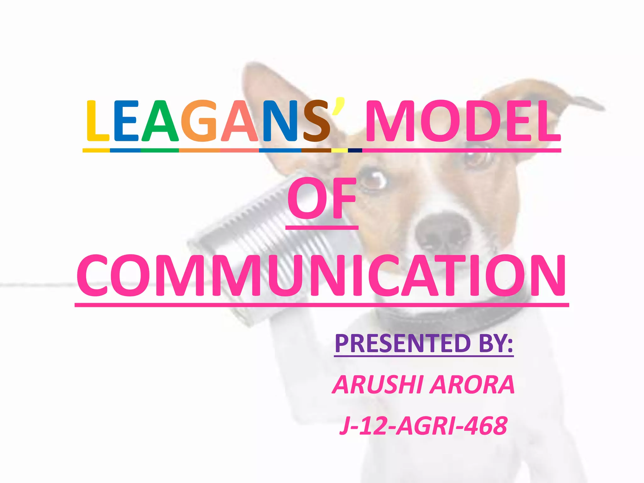 Leagens model of communication | PPTX
