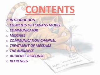 Leagens model of communication | PPTX