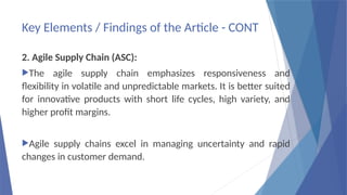 Lean and Agile Supply Chain Management, Article Review.pptx