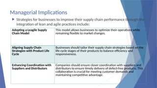 Lean and Agile Supply Chain Management, Article Review.pptx | Logistics | Business
