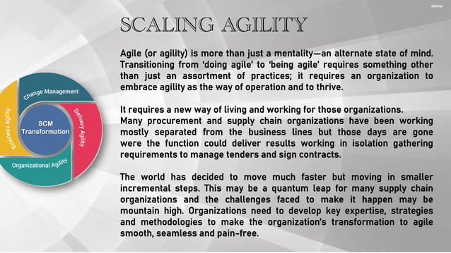 Leagile supply chain transformation & strategies | PPT