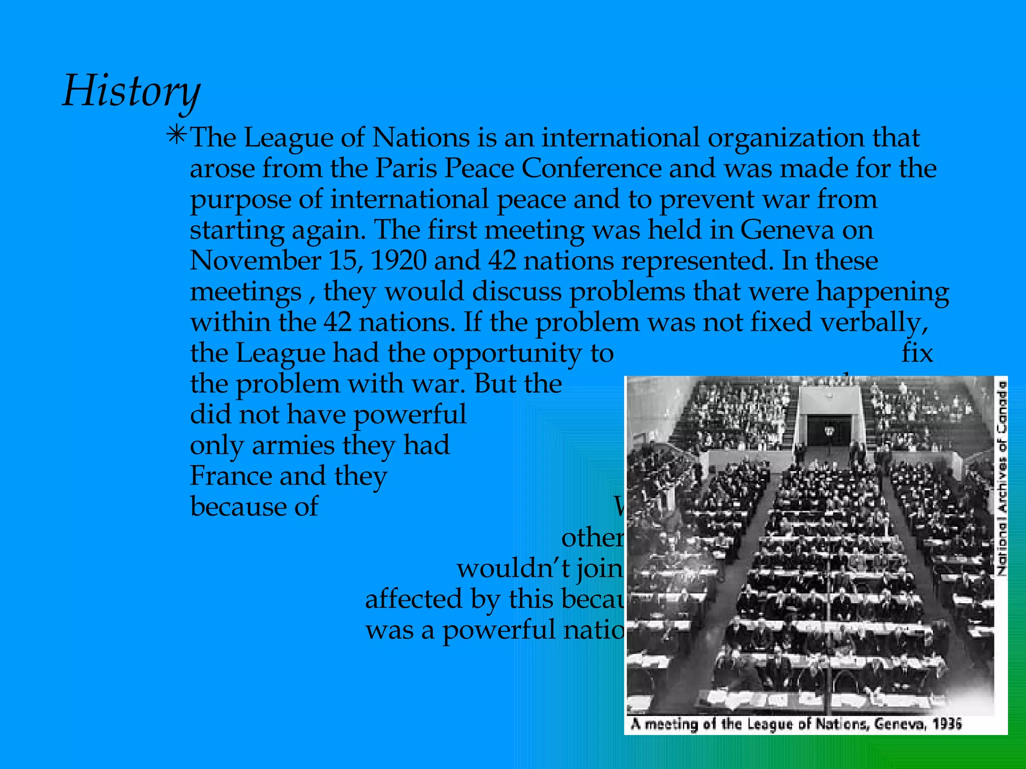 League Of Nations | PPT
