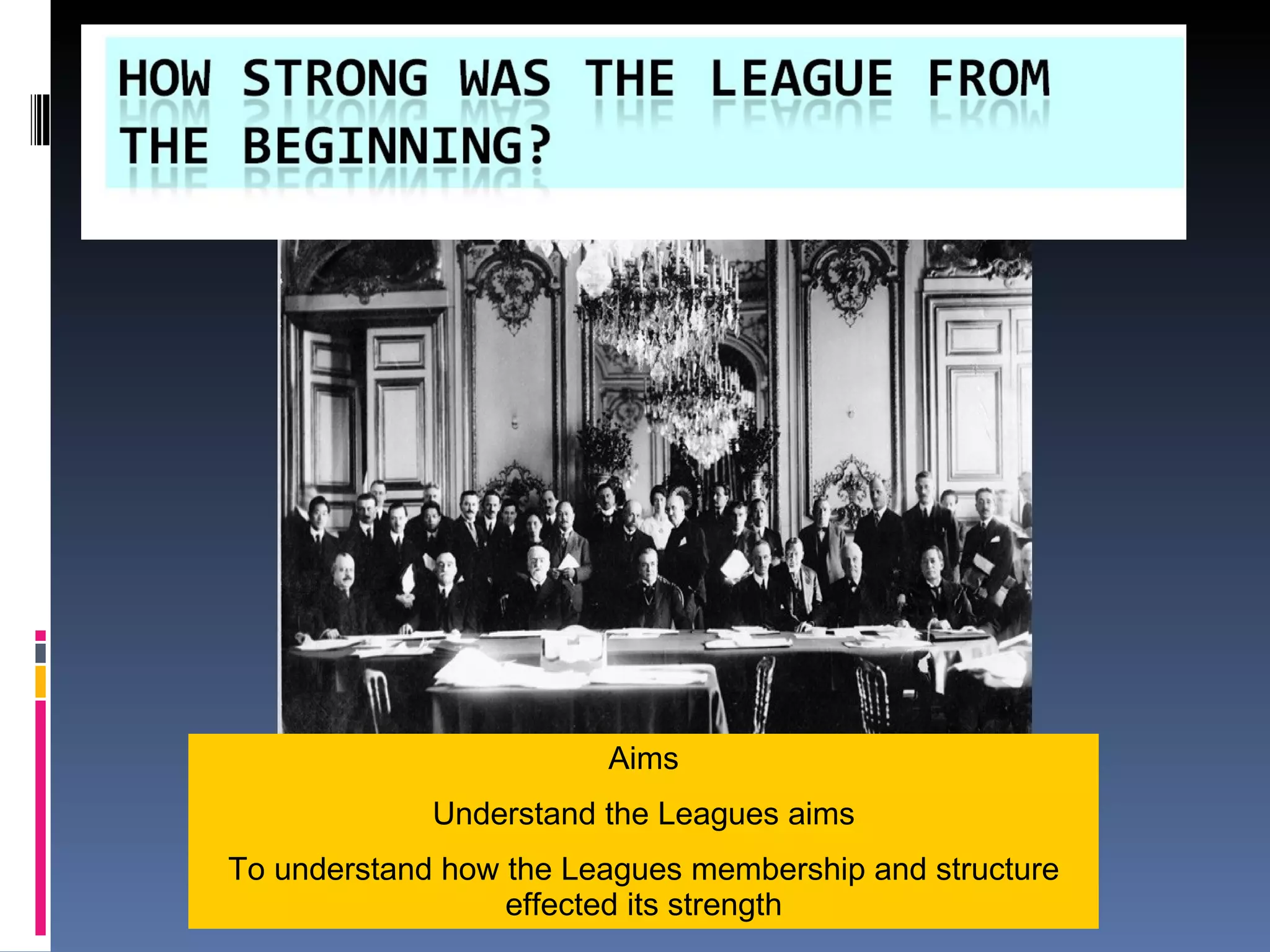 League Of Nations Summary | PPT | Politics